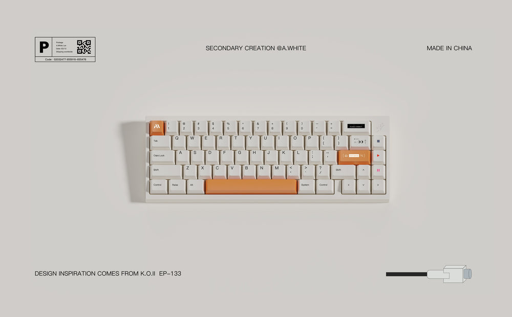 ALOHAKB K.O.II EP-133 Braun Style Keycaps Set