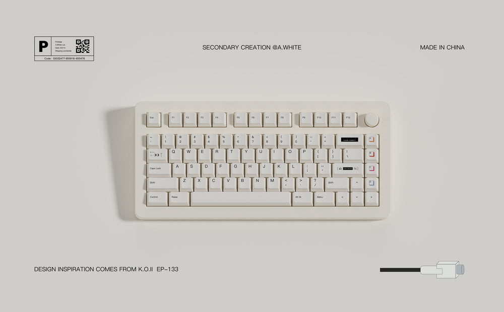 ALOHAKB K.O.II EP-133 Braun Style Keycaps Set