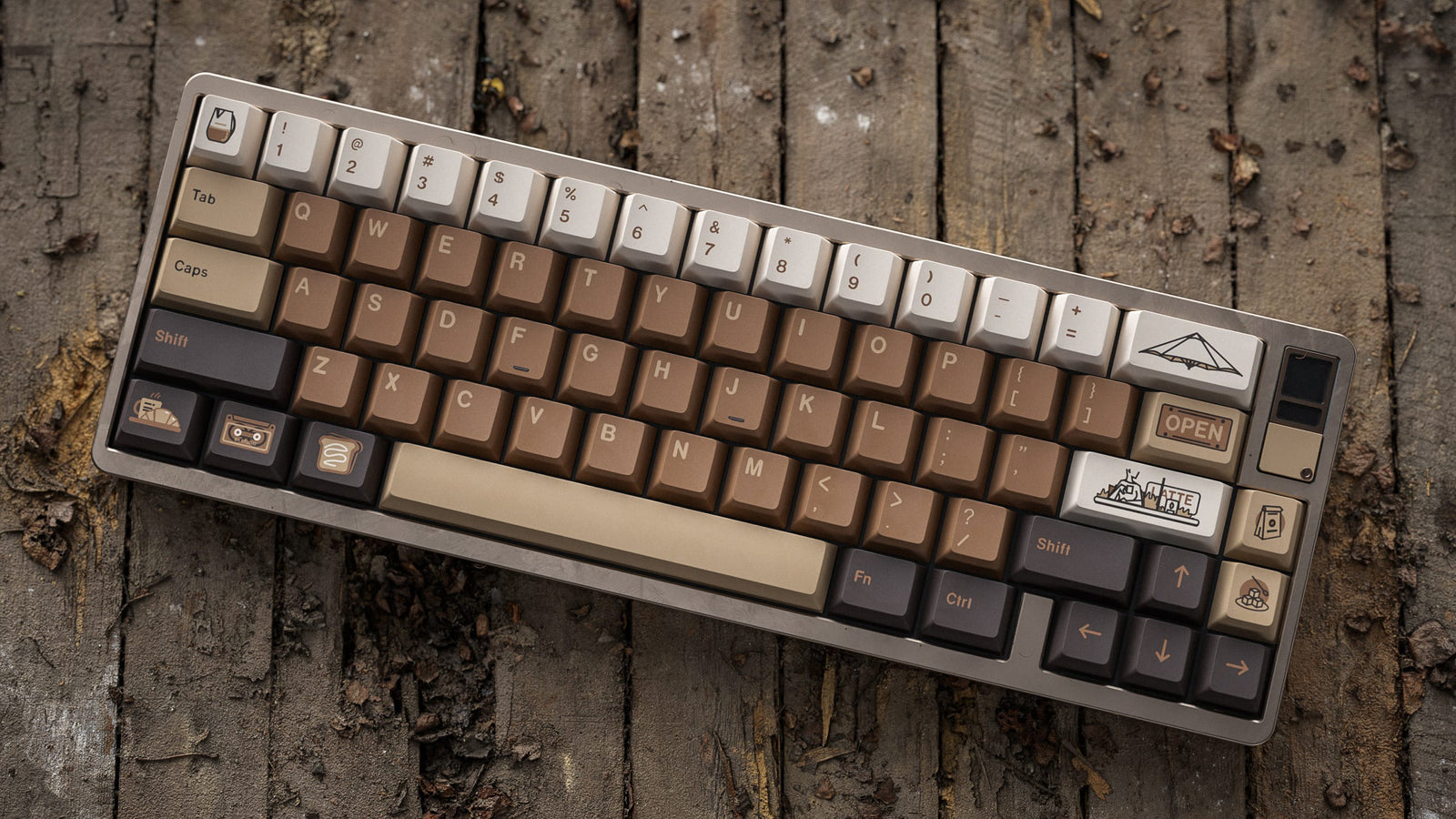 ALOHAKB COFFEE LATTE Cherry Profile Keycaps
