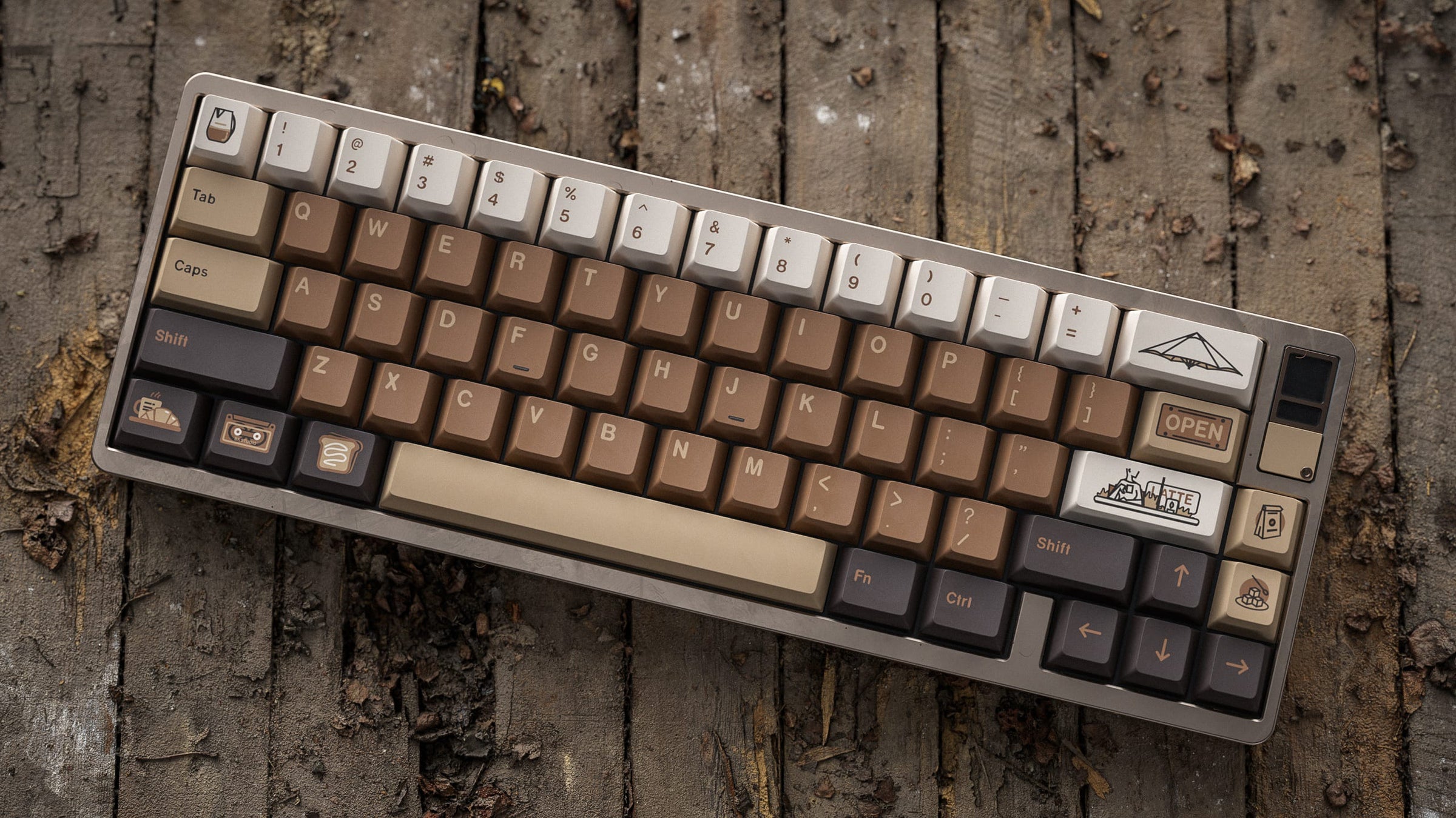 ALOHAKB COFFEE LATTE Cherry Profile Keycaps