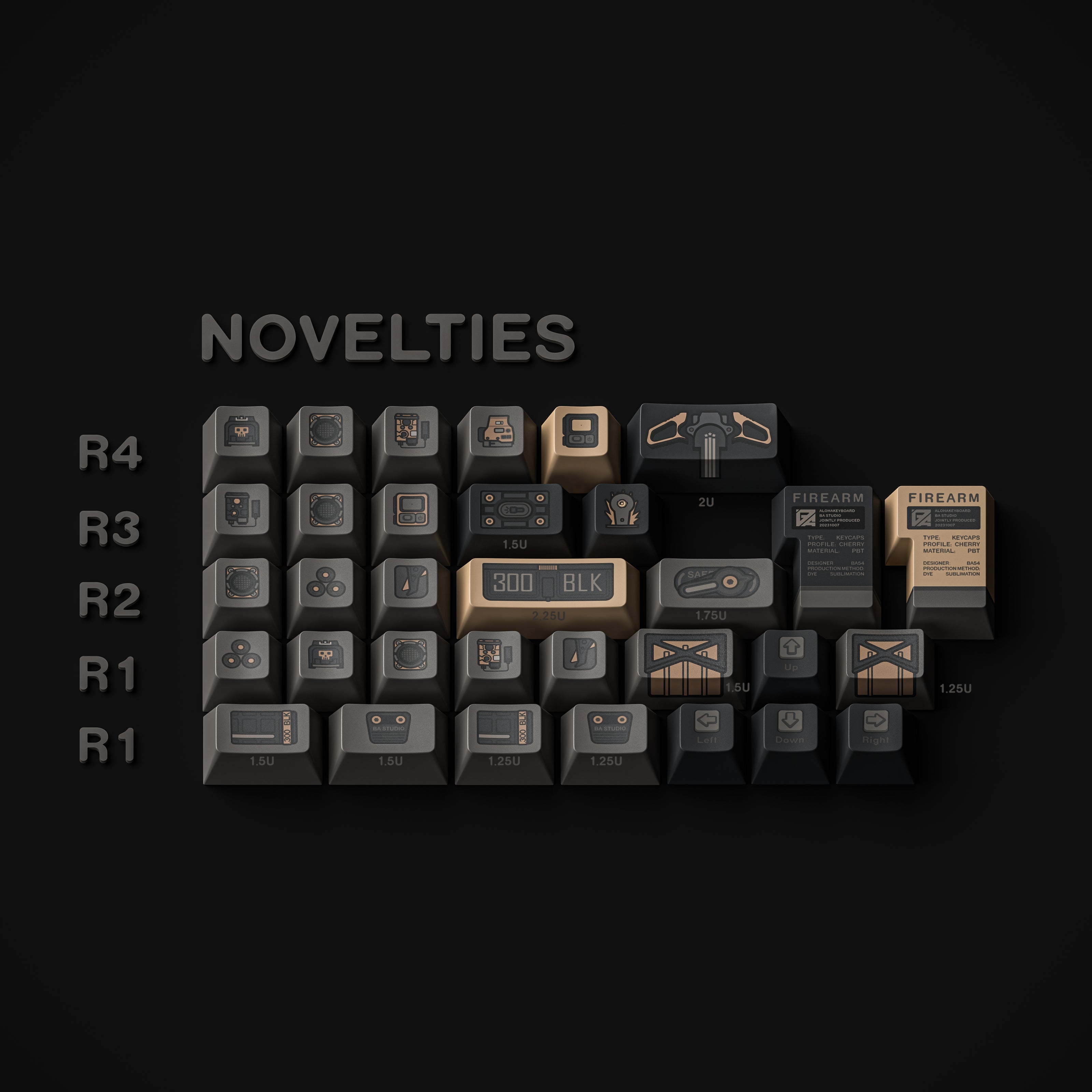 EPBT Firearm Cherry Profile Keycaps Set ALOHAKB